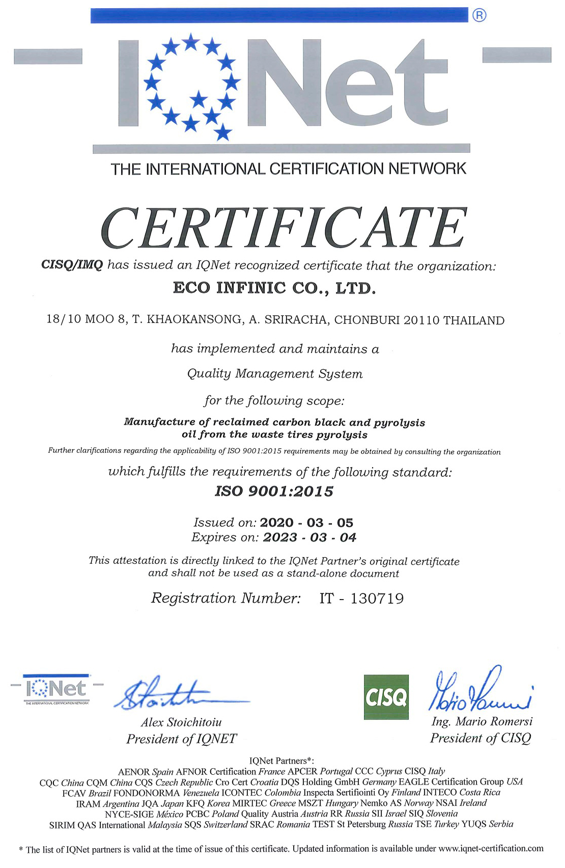 About ECO INFINIC - ECO INFINIC CO., LTD.